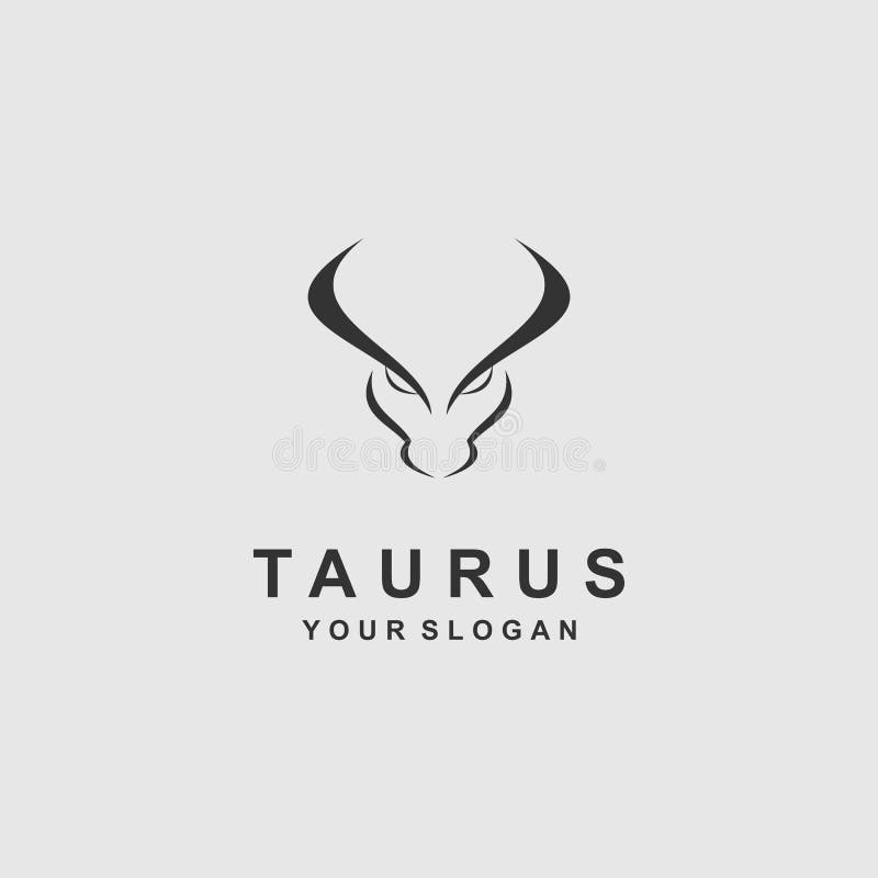 TAURUS LOGO TEMPLATE stock illustration. Illustration of danger - 166736378