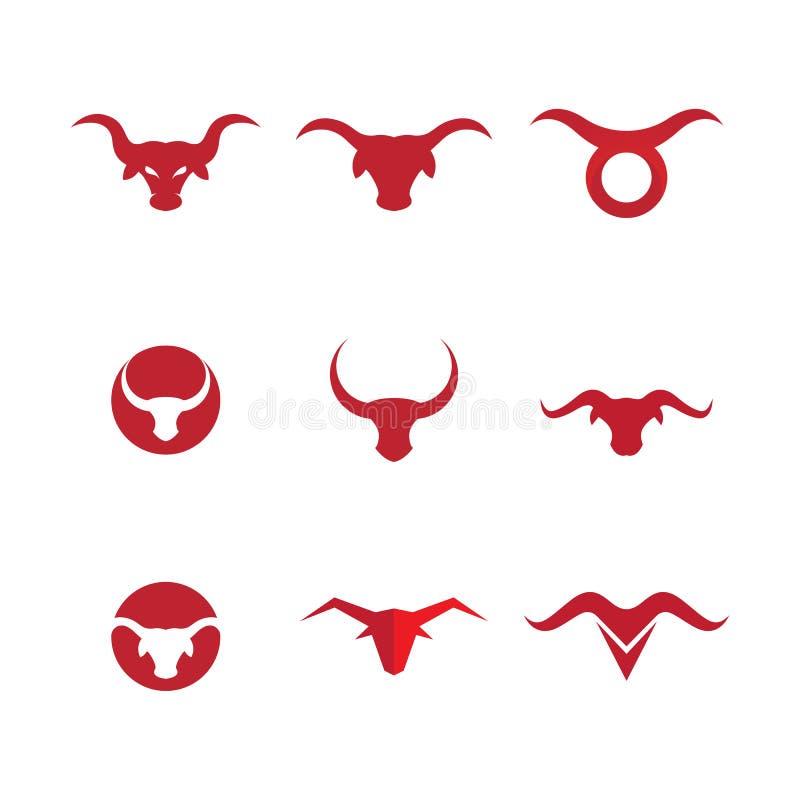 Taurus Logo Template Vector Icon Illustration Design Stock Vector ...
