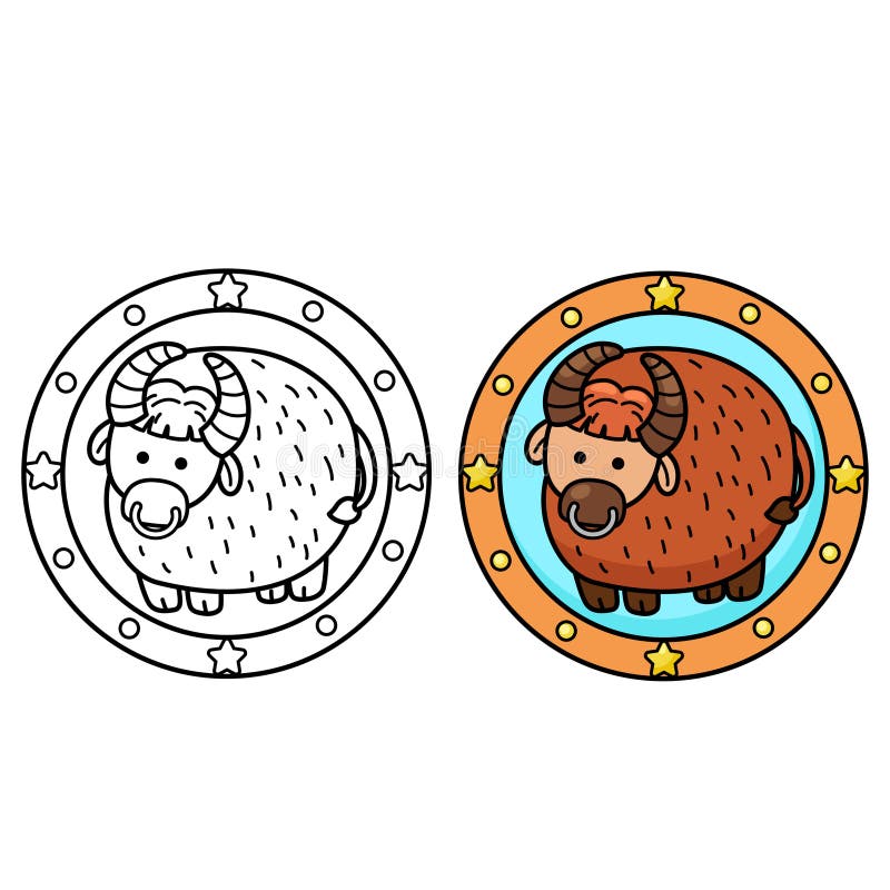 Taurus sign zodiac ilustración del vector. Ilustración de futuro ...