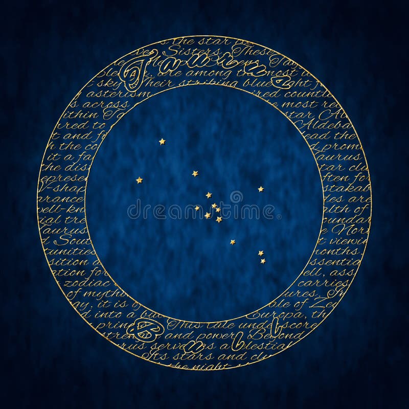 Taurus Star Constellation, Bull Constellation Stock Photo - Image of ...