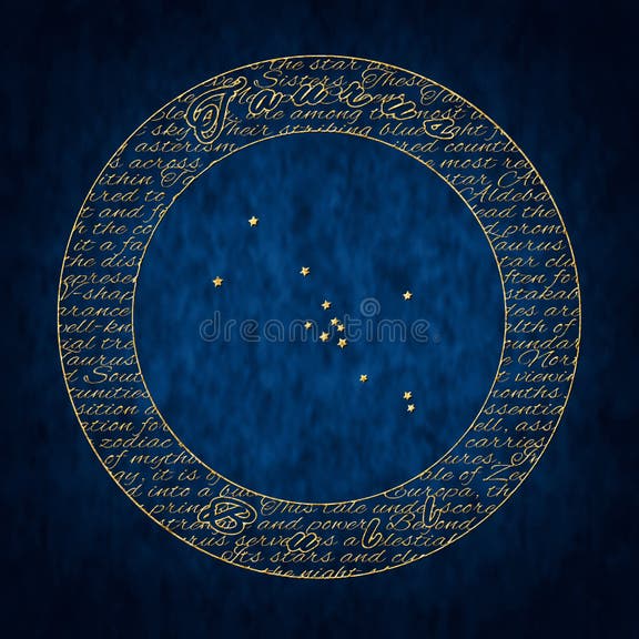 Taurus Star Constellation, Bull Constellation Stock Photo - Image of ...