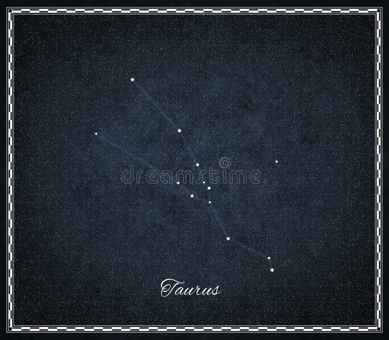 Taurus Star Constellation, Night Sky, Cluster of Stars, Deep Space ...