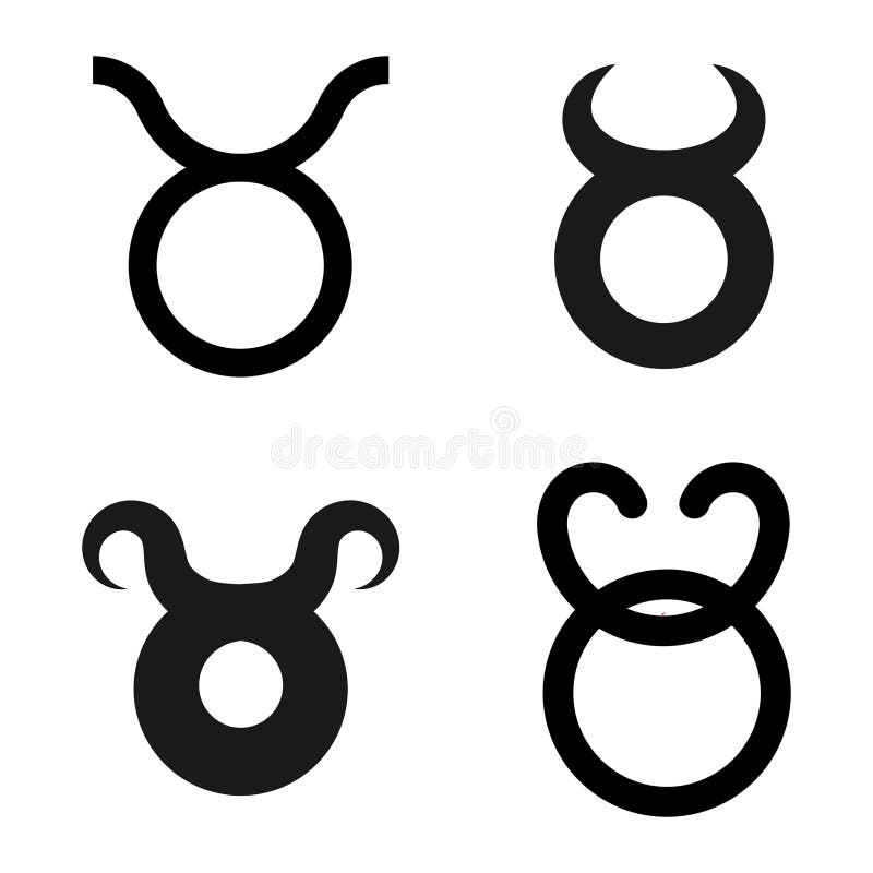 Taurus Star Symbol Icon Vector Stock Illustration - Illustration of ...