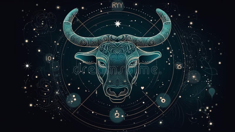 Taurus Zodiac Sign on the Astrological Calendar. AI Generated Stock ...