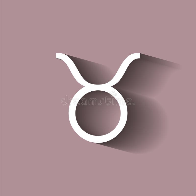 Taurus Zodiac Sign. Astrological Symbol Icon Stock Vector ...
