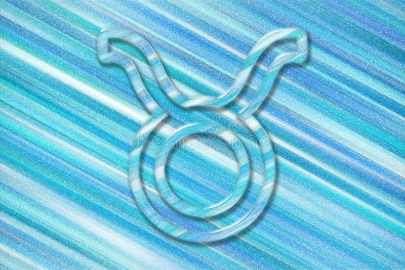 Taurus Zodiac Sign, Blue Background, Horoscope Astrology Background ...