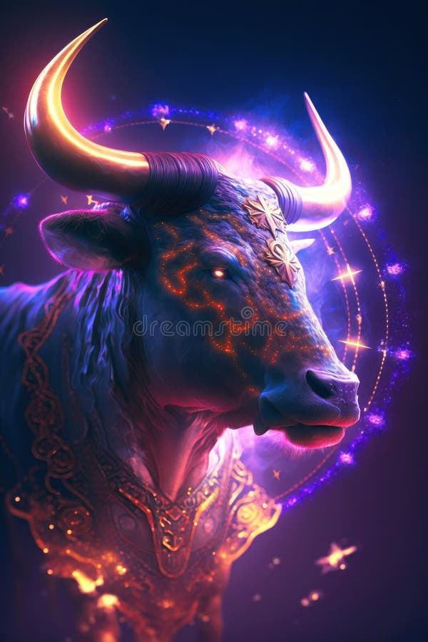 Taurus Zodiac Sign Created with Generative AI Technology Stock ...