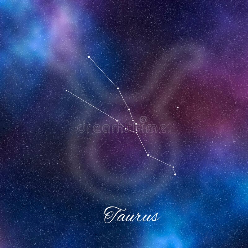 Taurus Zodiac Sign, Taurus Symbol Stock Illustration - Illustration of ...