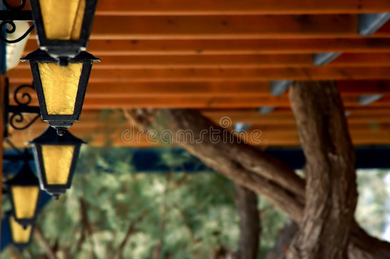 Tavern lighting stock image. Image of island, friendly - 1404039