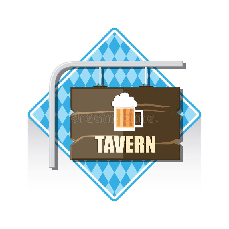 Tavern Sign. Vector Illustration Decorative Design Stock Vector ...