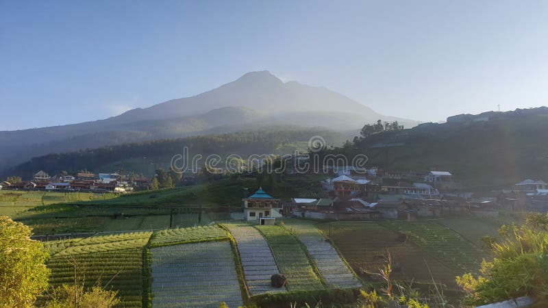 Tawangmangu Indonesia Landscape Sunrise Scenery Stock Photo - Image of ...