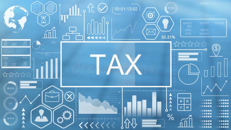 Tax, Animated Typography stock video. Video of digital - 159394861