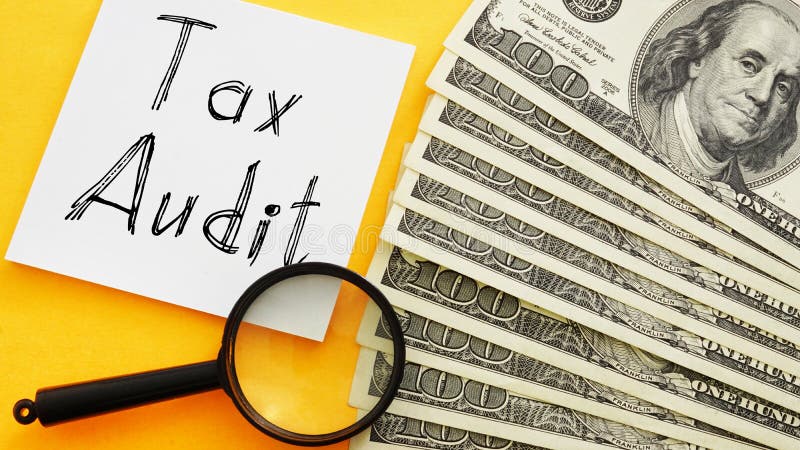 Tax Audit is Shown Using the Text Stock Photo - Image of office ...