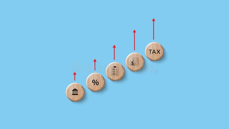 Tax Concept. Income Tax on Wooden Cube, Savings, Represent the Concept ... Tax Concept. Income Tax on Wooden Cube, Savings, Represent the Concept ...