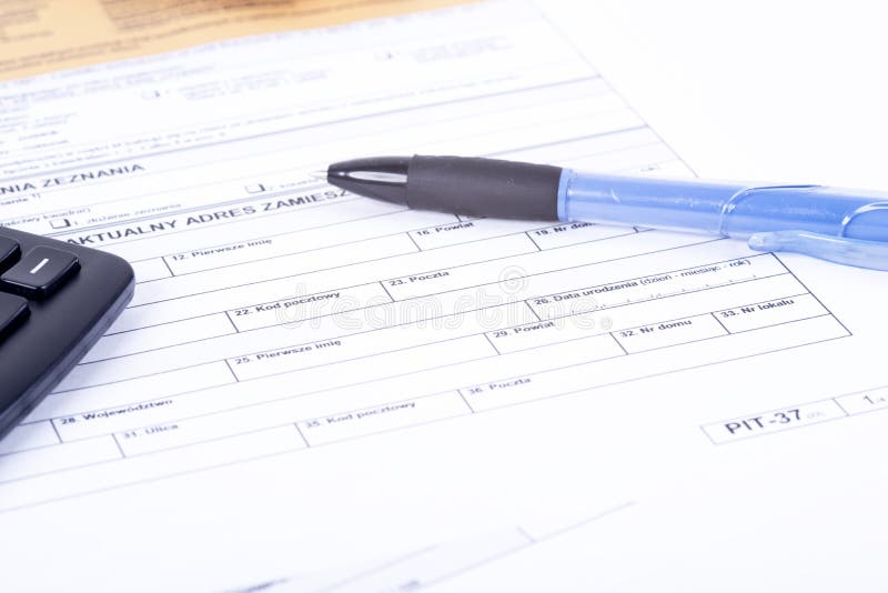 Tax declaration pit stock photo. Image of accountancy - 65603466