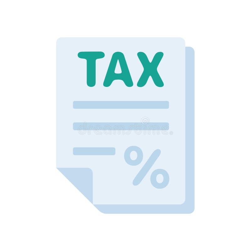 Tax Document Icon. Documents for Filing Taxes Stock Vector ...