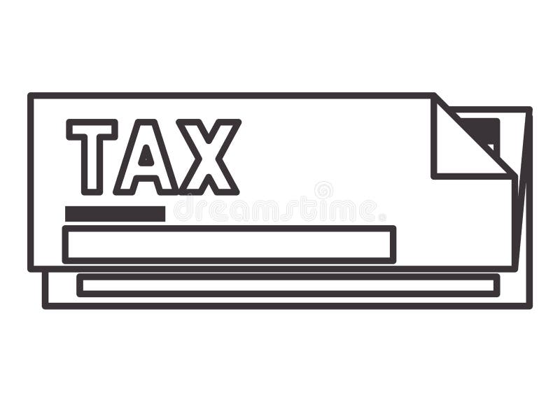 Tax document paper icon stock vector. Illustration of accounting ...