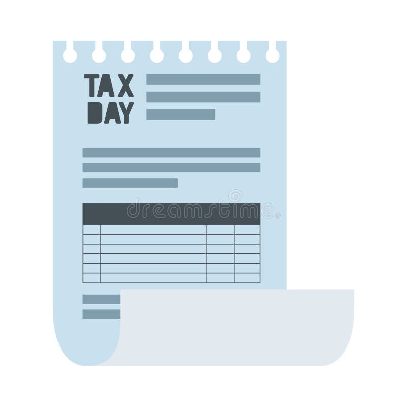 Tax documents paper icon stock vector. Illustration of accounting ...