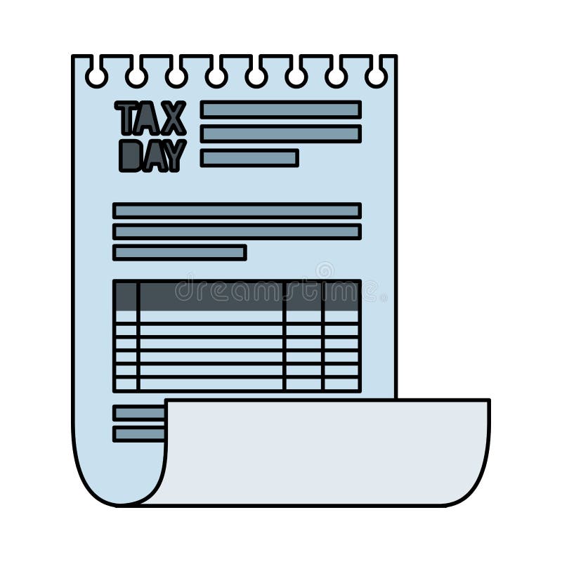 Tax documents paper icon stock vector. Illustration of file - 143457146