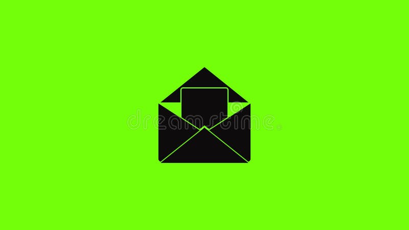 Email Icon Animation. Email Envelope Loop Animation with Alpha Channel ...