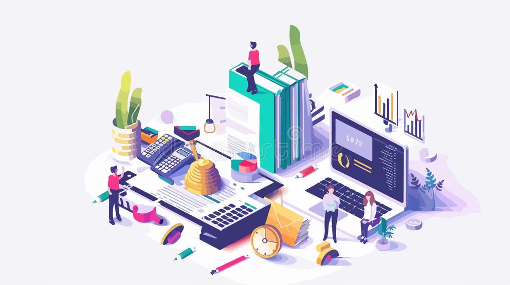 Efficient Tax Filing Abstract Concept Vector Illustration Stock Vector ...