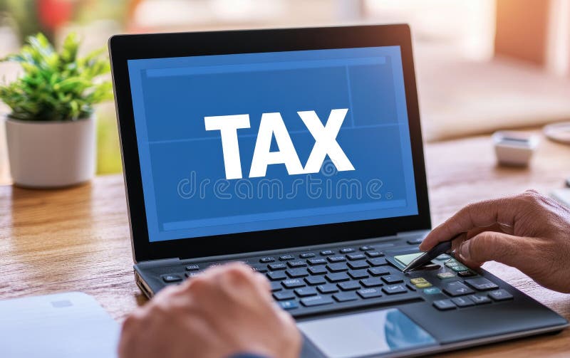 Online Tax Filing stock illustration. Illustration of compliance ...