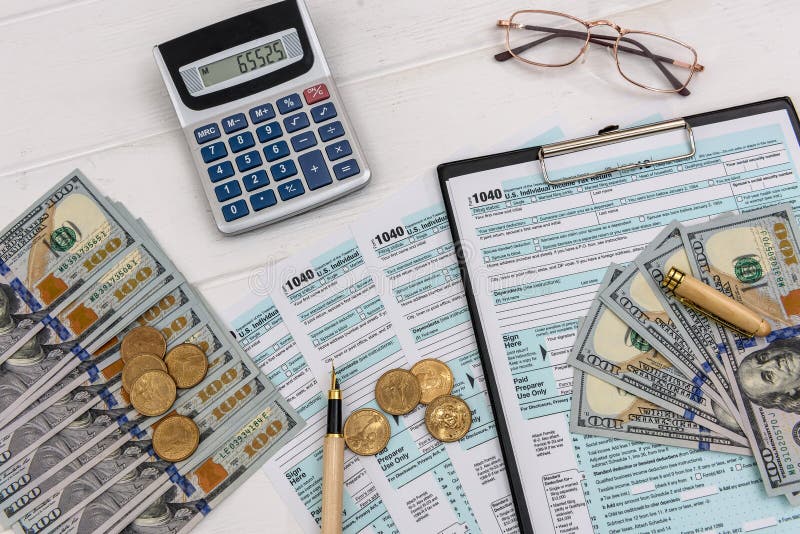 Spectacles and calculator stock photo. Image of finance - 12338