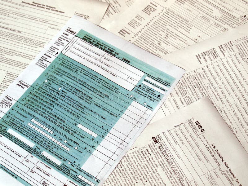 Tax forms stock image. Image of paying, accounting, 1040 - 9619613