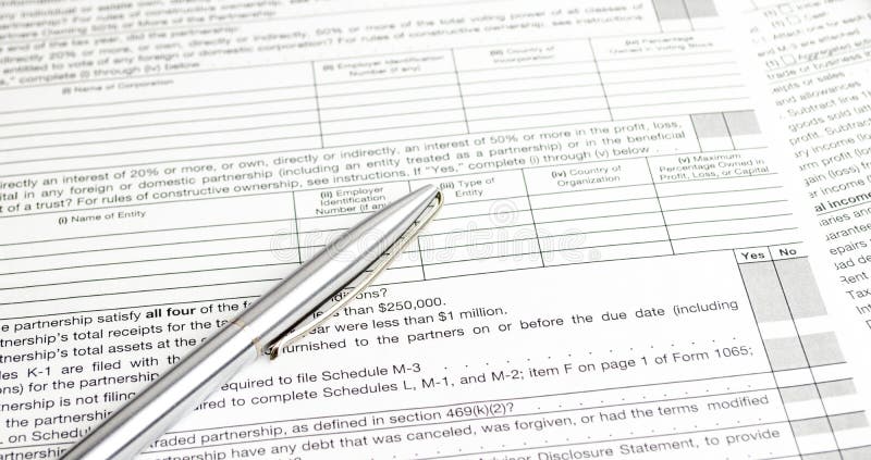 Tax Forms and Pen with Calculator. Tax Concept Stock Photo - Image of ...