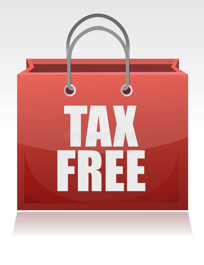 Tax free stock vector. Illustration of isolated, purchase - 18304036
