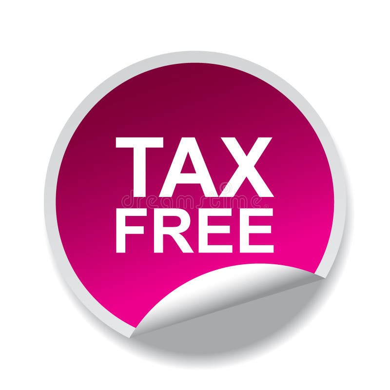 Tax free label stock illustration. Illustration of editable - 123448088