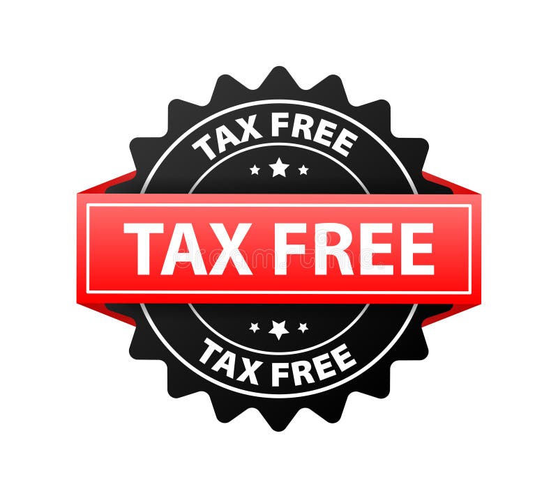 Tax Free Red Label. Tax Free Icon Stock Vector - Illustration of grunge ...