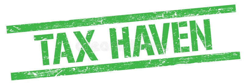 TAX HAVEN Text on Green Grungy Rectangle Stamp Stock Illustration ...