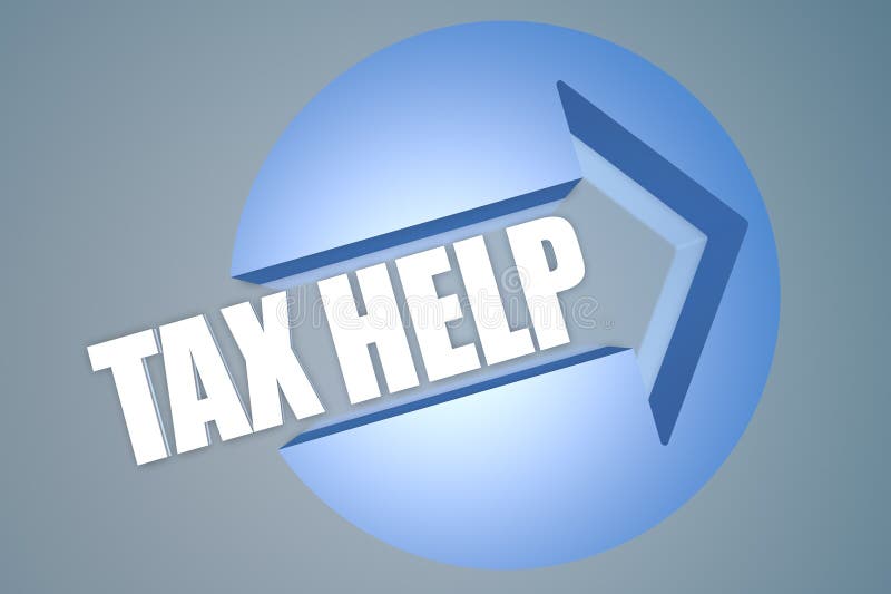 Tax help sign stock illustration. Illustration of business - 39771358