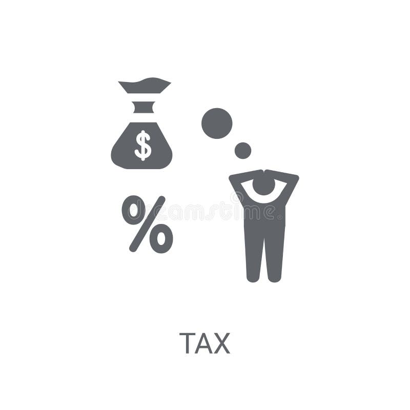 Tax Icon. Trendy Tax Logo Concept on White Background from E-commerce ...