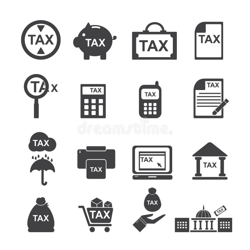Tax icon stock vector. Illustration of burden, government - 54277585