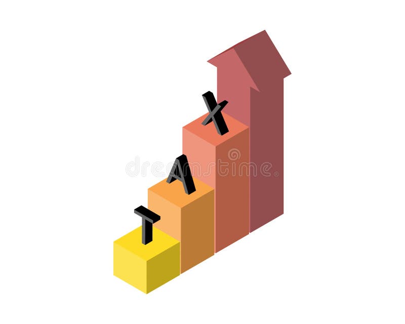 Tax Increase Policy To Increase Tax Rapidly Stock Illustration ...