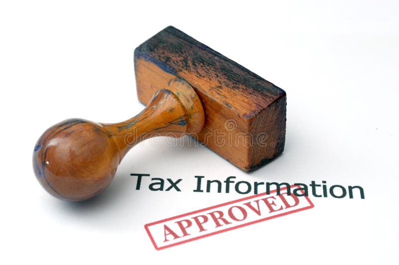 Tax information - approved stock image. Image of concept - 39278891