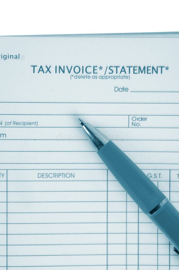 Tax invoice stock image. Image of price, bill, note, receipt - 26270435
