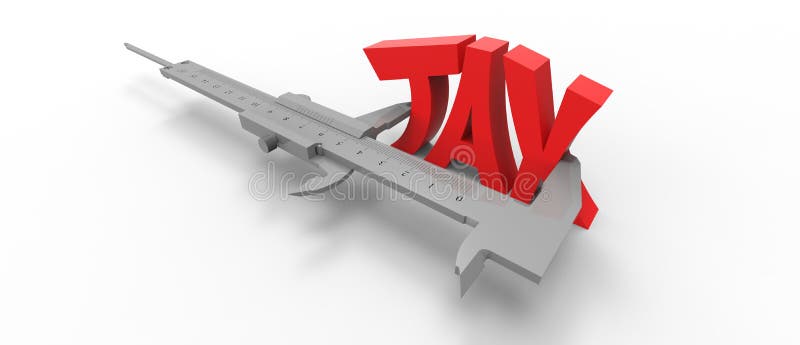 TAX measurement stock illustration. Illustration of isolated - 62567494