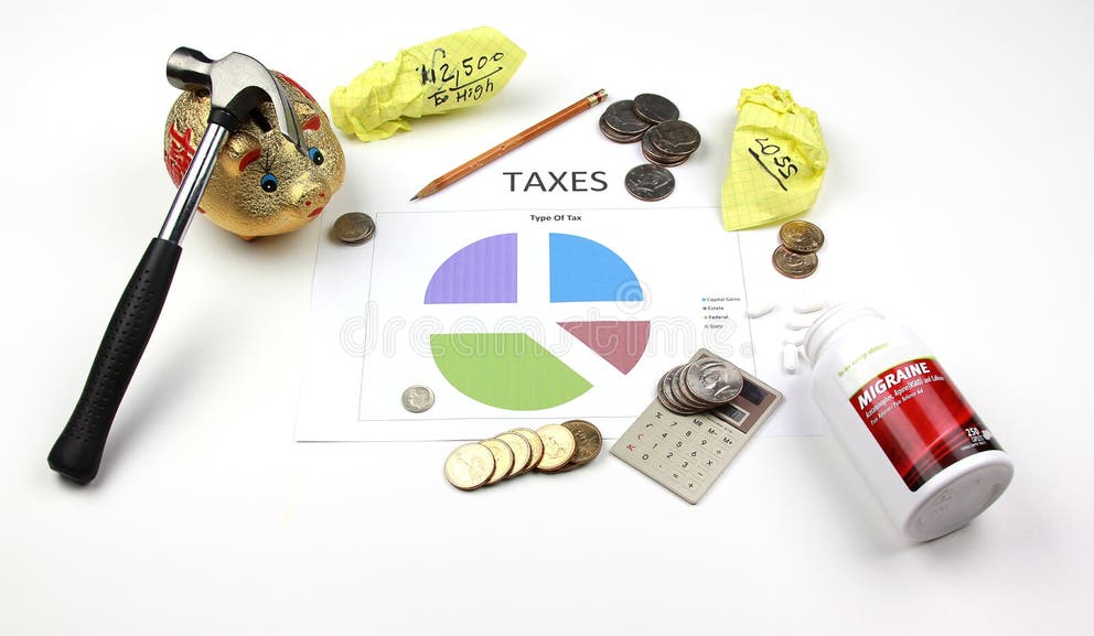 Tax Nightmare stock photo. Image of revenue, expenses - 17113054