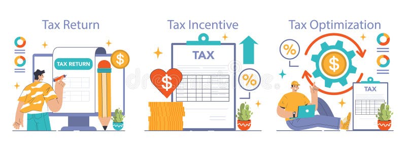 Tax Optimization. Financial Efficiency, Budgeting and Economy Idea ...