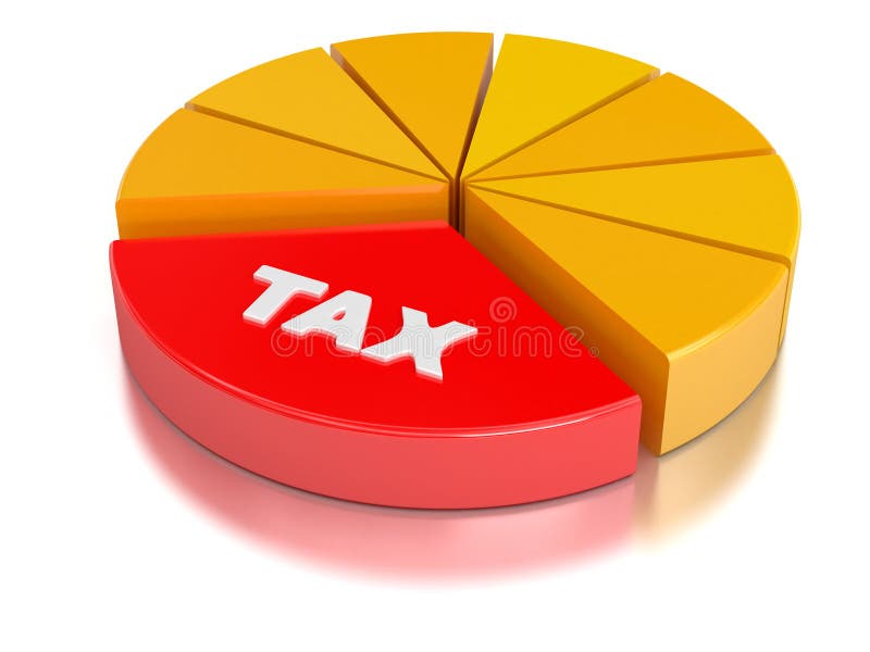 Tax Pie Chart stock illustration. Illustration of shape - 33429746