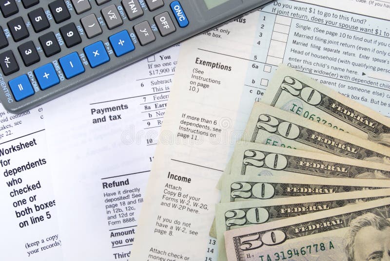 Tax Refund stock image. Image of collection, bank, money - 12407201