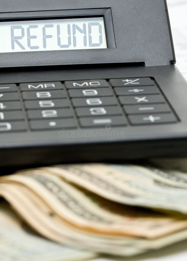 Tax refund calculation stock photo. Image of april, finance - 18086170