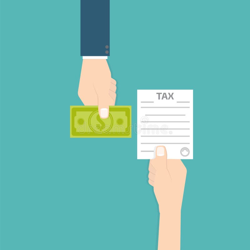 Tax Refund Icon. Vector Illustration Stock Vector - Illustration of ...