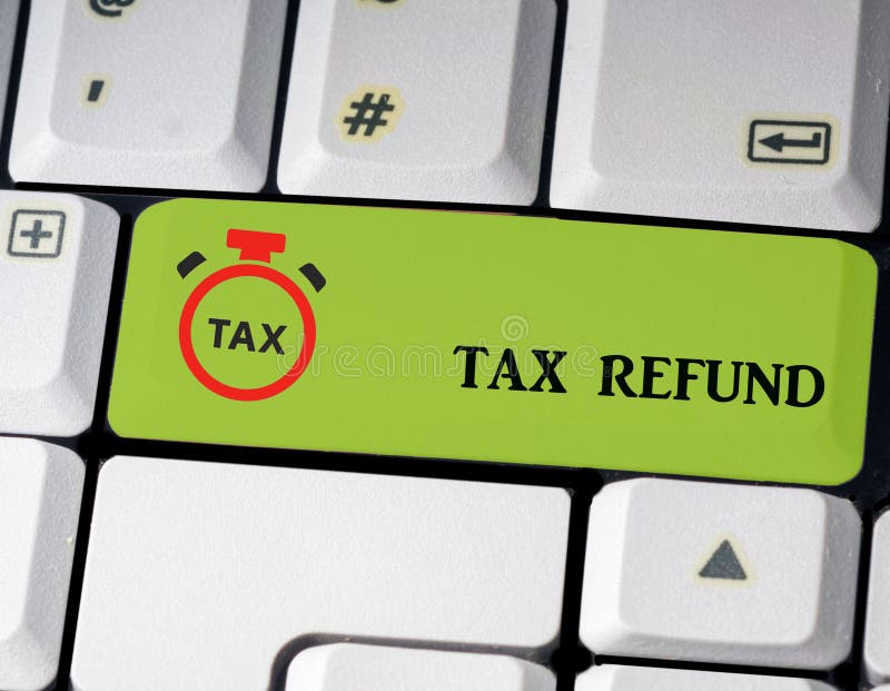 Tax refund stock image. Image of keyboard, word, income - 344242663