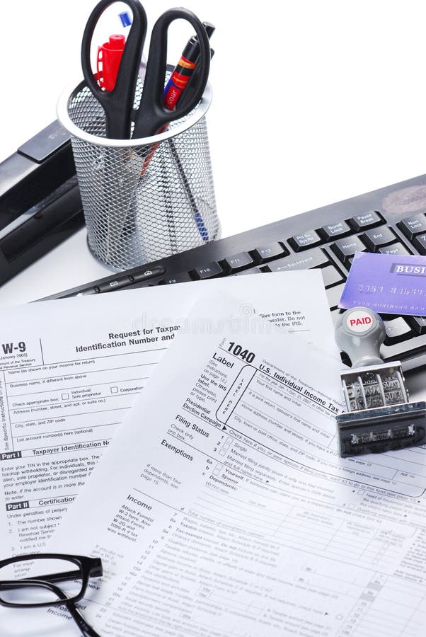 Tax return editorial photo. Image of federal, number - 13427556