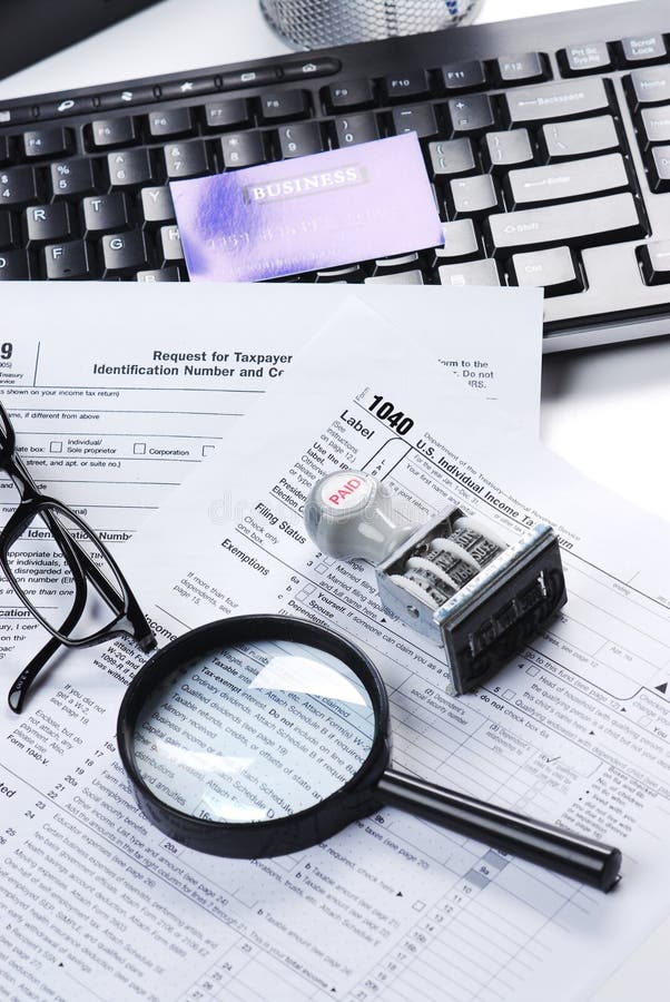 Tax return editorial photo. Image of federal, number - 13427556