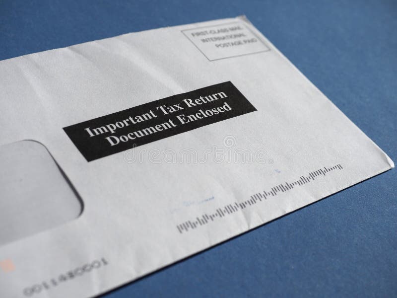 Tax return document stock image. Image of enclosed, currency - 214921115